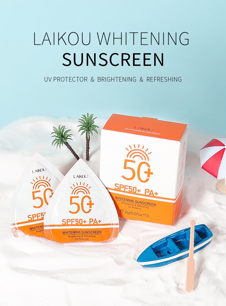 LAIKOU Face Sunscreen Whitening UV Protector Body Sunblock Cream SPF50 ...