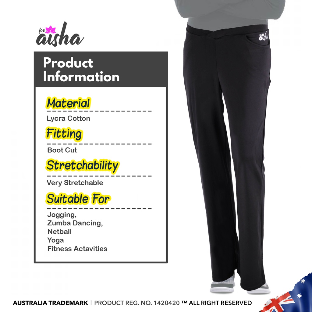 Seluar Sukan Muslimah Sport Pants Everyday Use Netball/Hiking/Gym ...