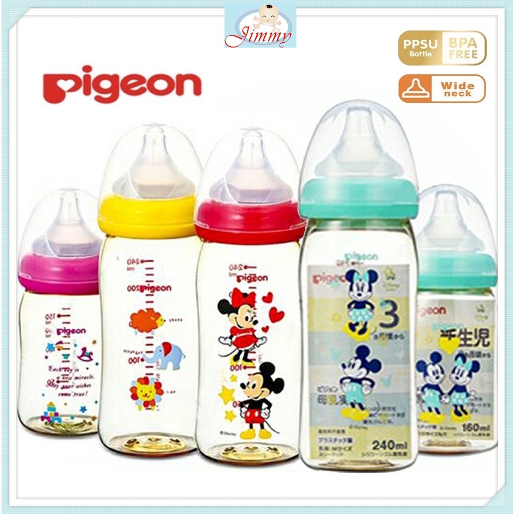 Ready stock Pigeon bottle wide neck PPSU Soft touch Pigeon nipple Botol Susu Milk Bottle 240ML ...