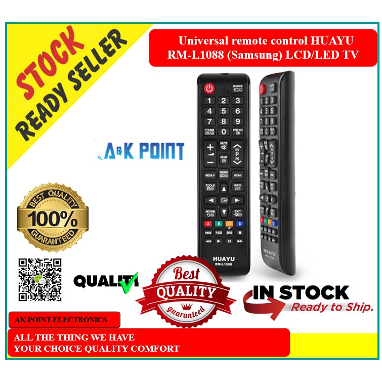 Universal remote control HUAYU RM-L1088 (Samsung) LCD/LED TV | Shopee Malaysia