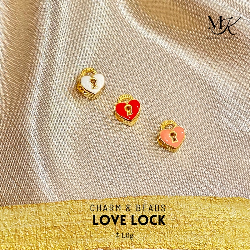 MK Emas 916 Gold Love Lock (Charm&Beads) | Shopee Malaysia