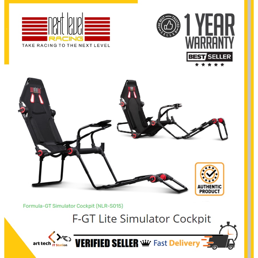 NEXT LEVEL RACING F-GT Lite Racing Cockpit - Formula-GT Simulator ...