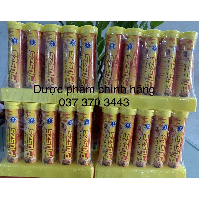Pluszs vitamin C effervescent tablets - orange flavor - helps ...