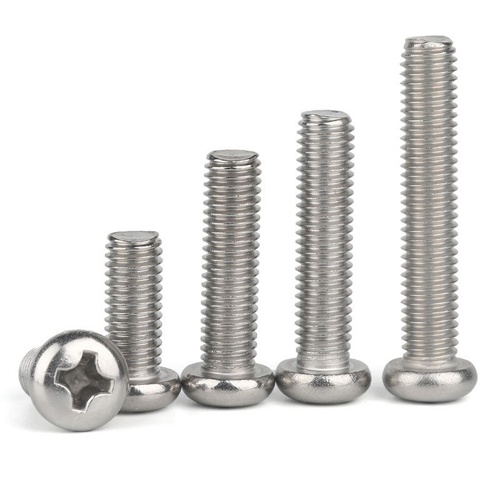 M3 M4 M5 M6 Screw Pan Head Phillips 304 Stainless Steel GB818 Skru ...