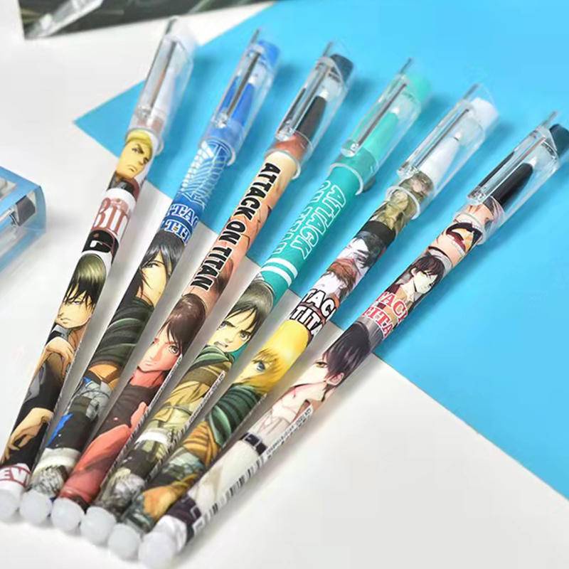 6Pcs/lot Cute Anime Attack on Titan Figma Eren Jaeger Mikasa Ackerman ...