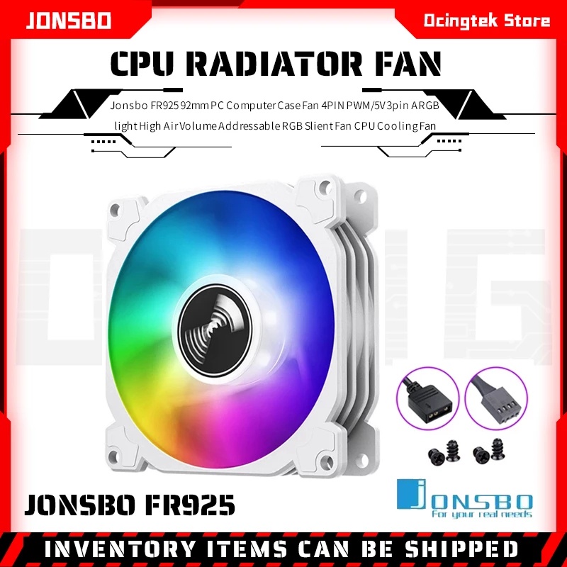 Jonsbo FR925 PC Computer Case Fan 9cm 4PIN PWM ARGB high air volume CPU ...