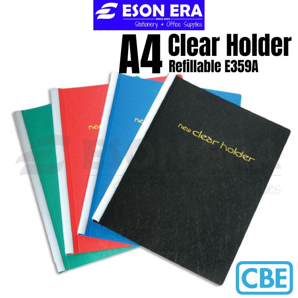 CBE Clear Holder File Refillable A4 359A 20Pocket | Shopee Malaysia