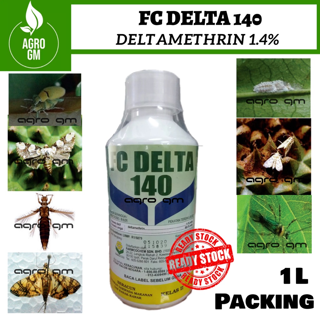 Delchem Deltamethrin 2.8% FC DELTA 140 1L Racun Serangga Deltamethrin 1 ...