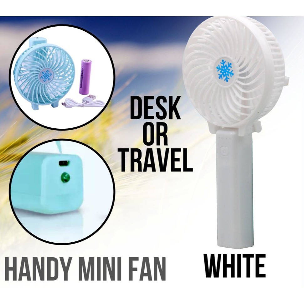Kipas Bateri Kipas Baby / Mini Fan - Portable Rechargeable USB 2 in 1 ...