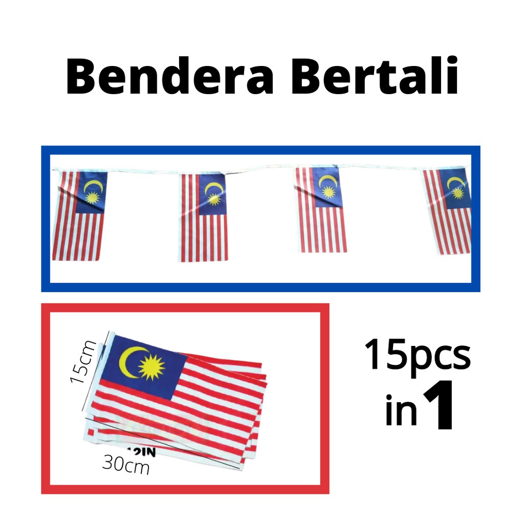 READY STOCK Bendera Malaysia Jalur Gemilang (bendera tiang/ bendera ...
