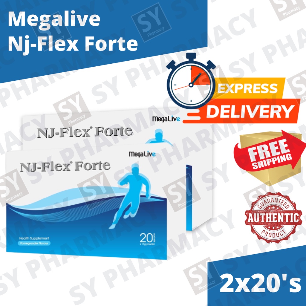 Megalive NJ-Flex Forte Twin Pack 2x20 sachets (Exp: 09/2027) | Shopee ...