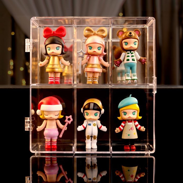 Toy Display Box Transparent Rack Box Lego Storage Dustproof Cover Doll ...