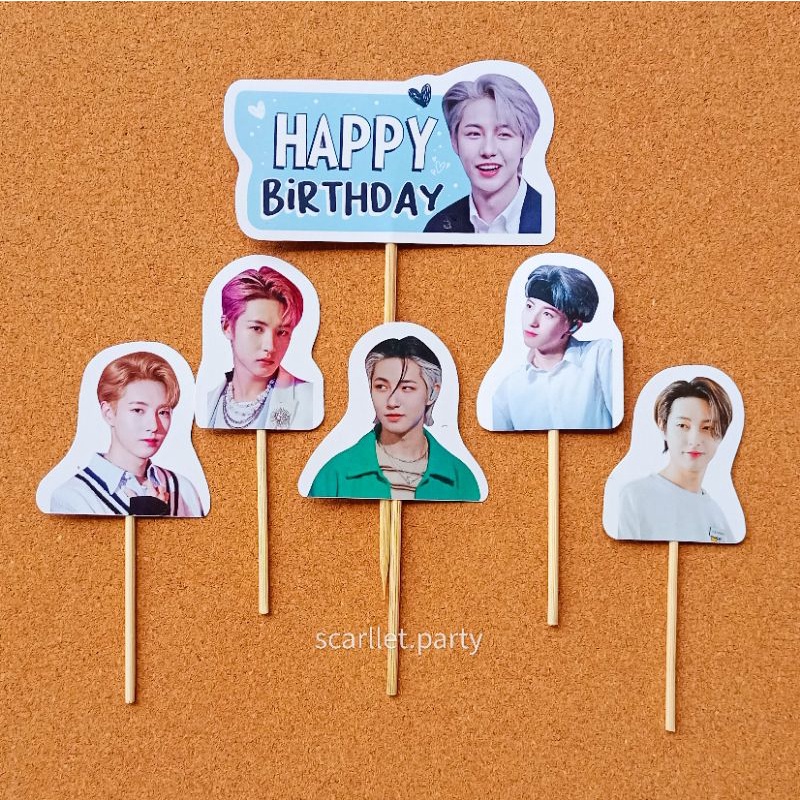 Topper CAKE RENJUN NCT HAPPY BIRTHDAY HBD KOREAN BIRTHDAY KPOP | Shopee ...