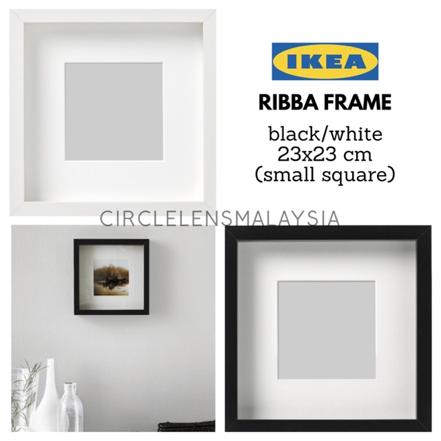 IKEA RIBBA square frame instagram picture small size bingkai gambar ...