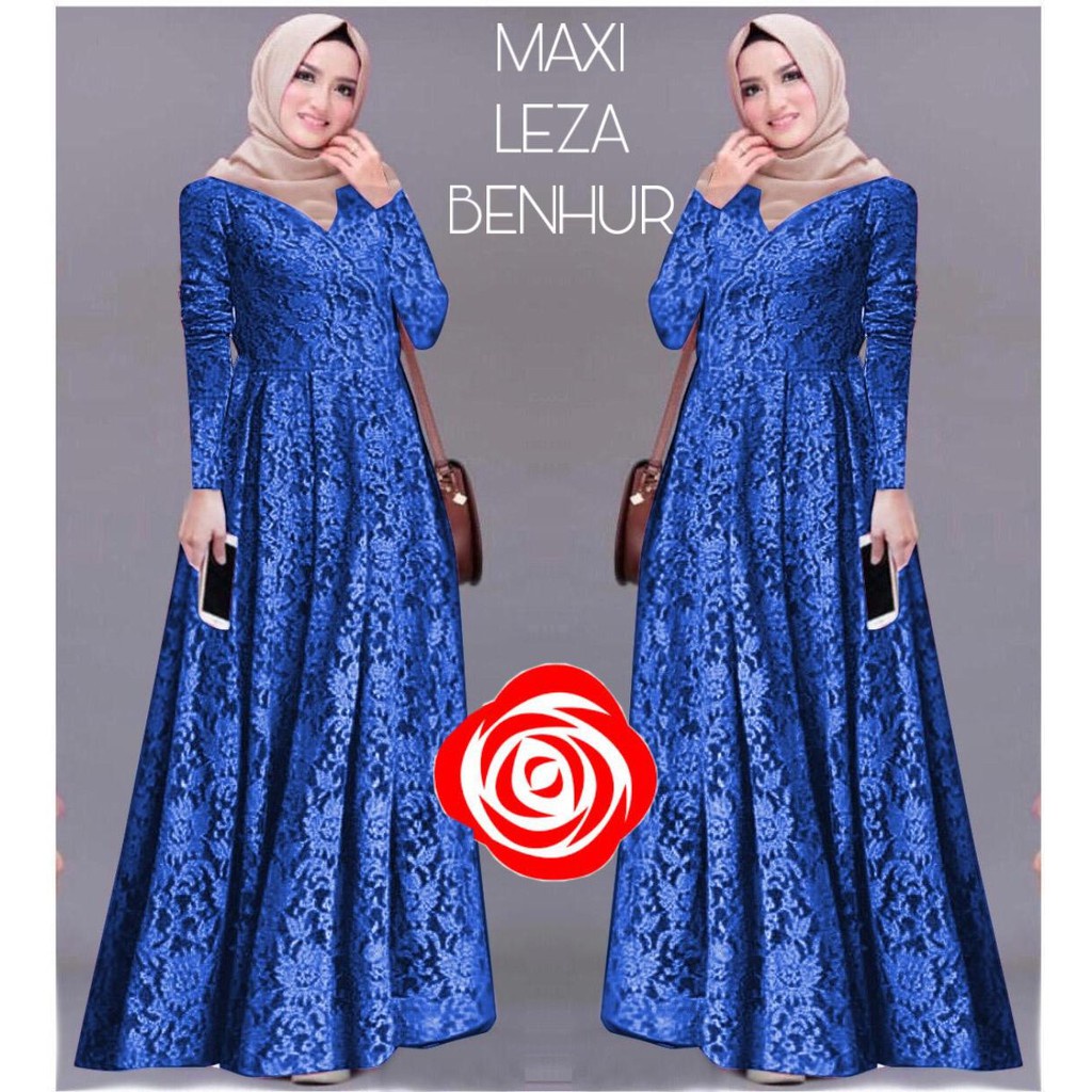 HIJAU UNGU MERAH LENA - GAMIS PARTY DRESS FULL BROKEN BROKEN S M L XL ...