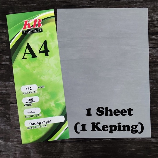 A4 Translucent Tracing Paper 112gsm Sketching Drawing Paper Kertas