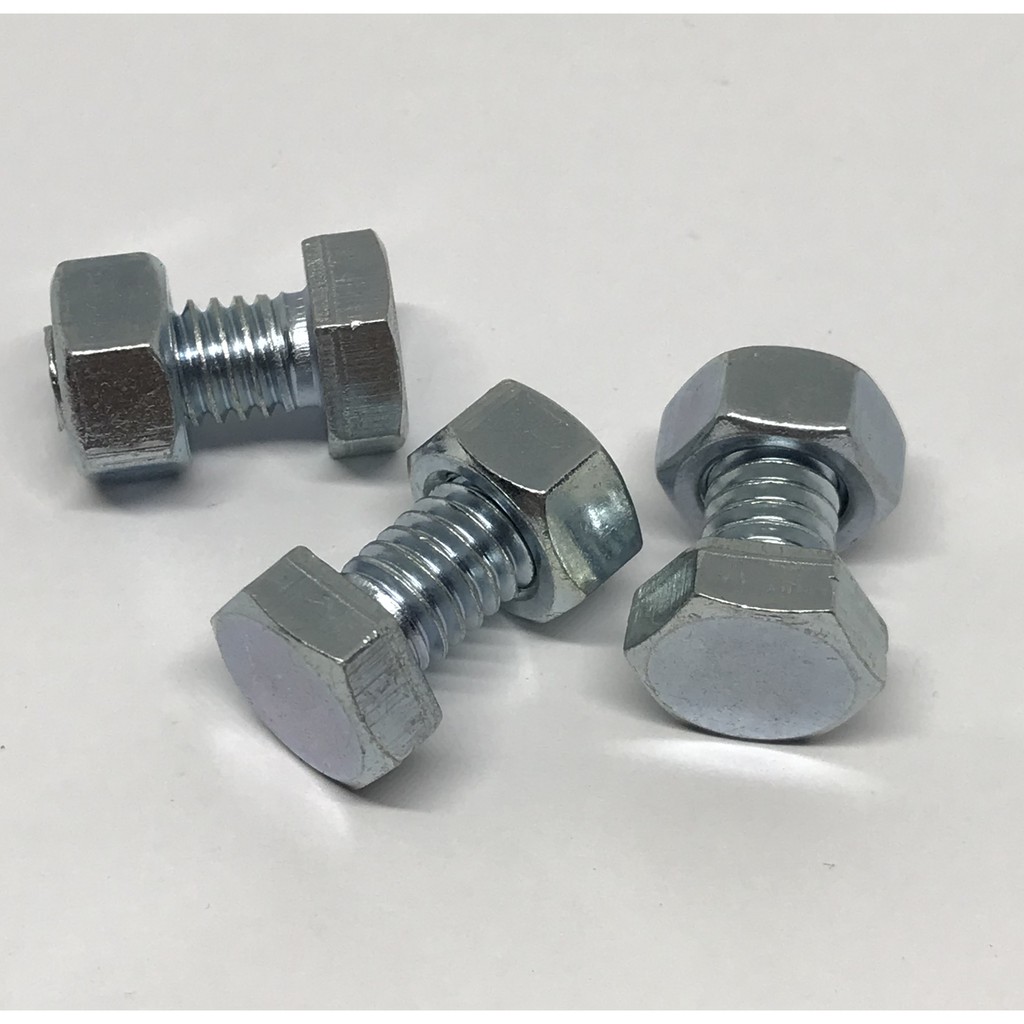 5/16 Hex Head Mild Steel Bolt & Nut Full Thread | Shopee Malaysia