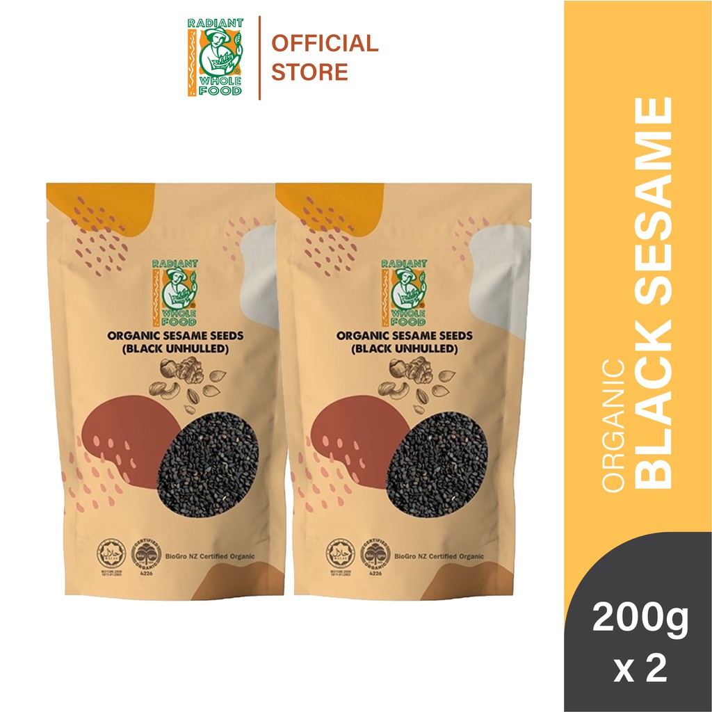 [Twin Pack] Radiant Organic Black Sesame (200g x 2 Packs) | Shopee Malaysia