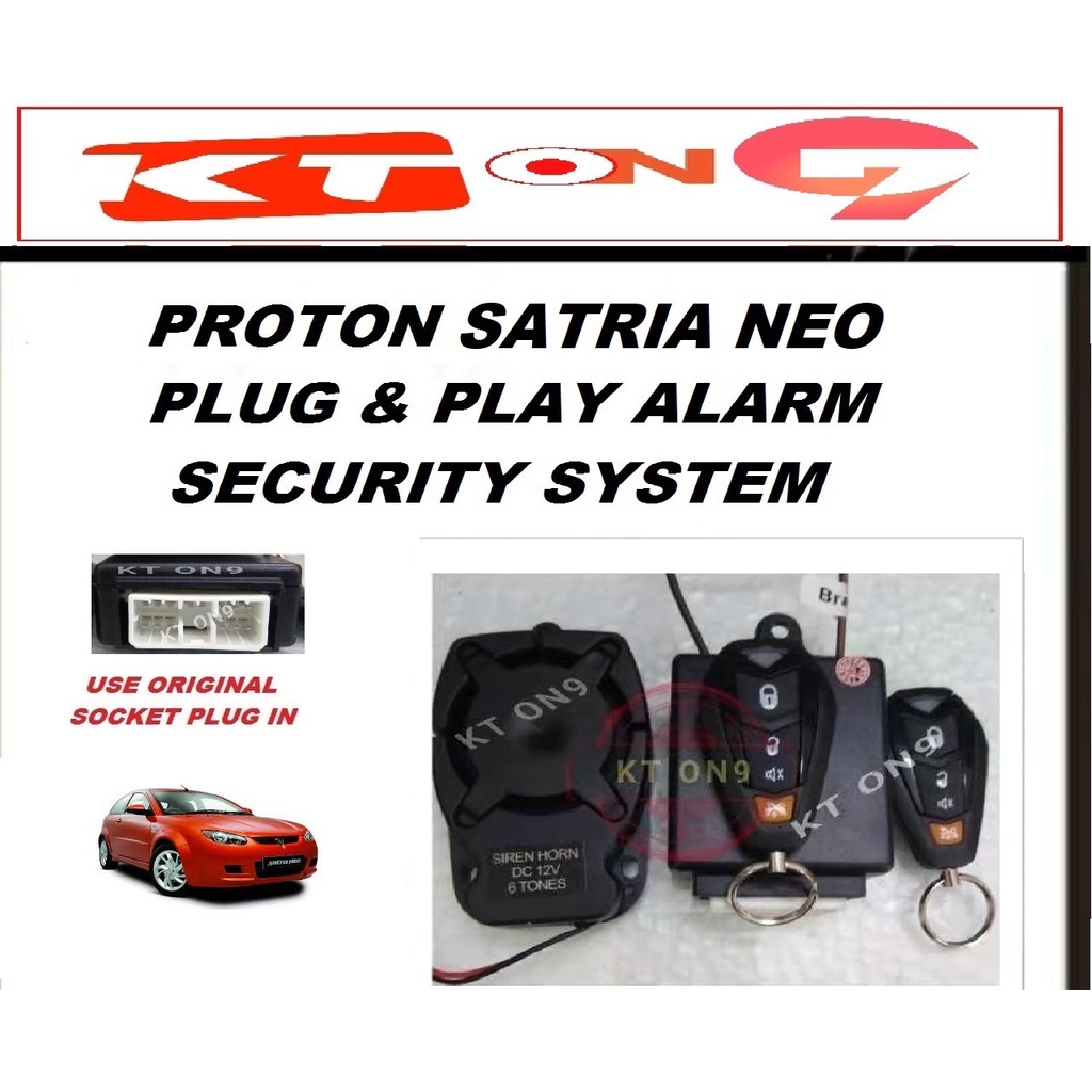 PROTON SATRIA NEO OEM ALARM SYSTEM PLUG & PLAY | Shopee Malaysia