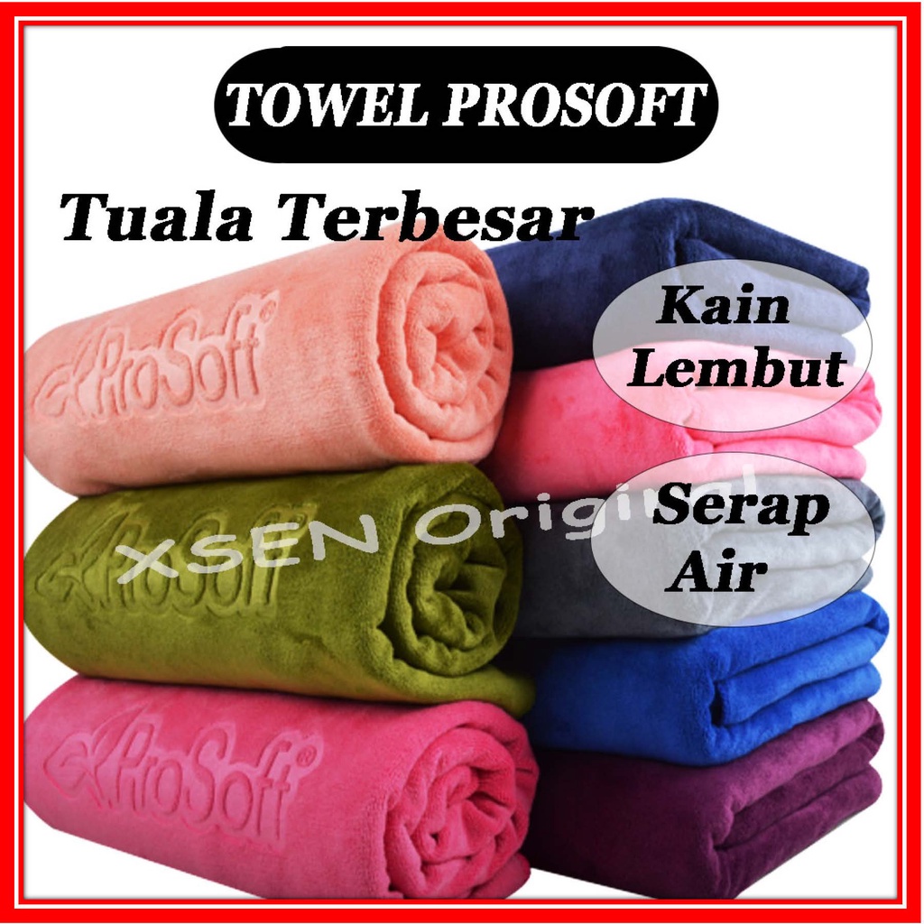 XSEN Tuala Besar Serap Air Tuala Adult Bamboo Microfiber Super ...