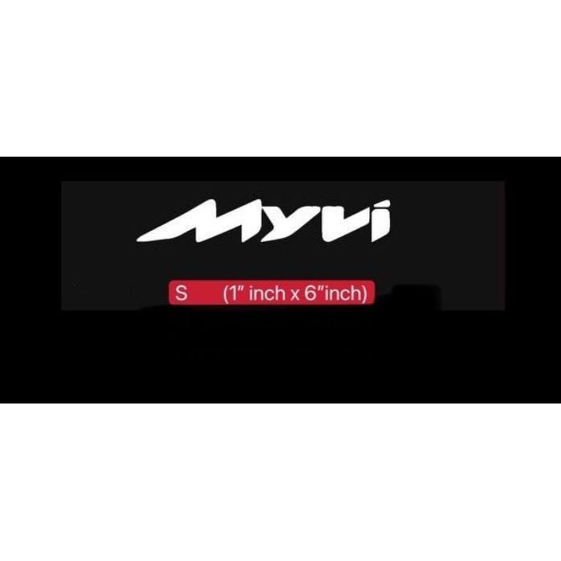(1pcs) MYVI Word LOGO Sticker Cutting Vinly Decals | Shopee Malaysia