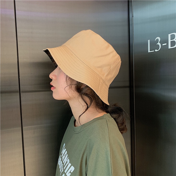 Double Sided Flipped Cap Bucket Hat Unisex Women Men Fashion Bob Caps ...