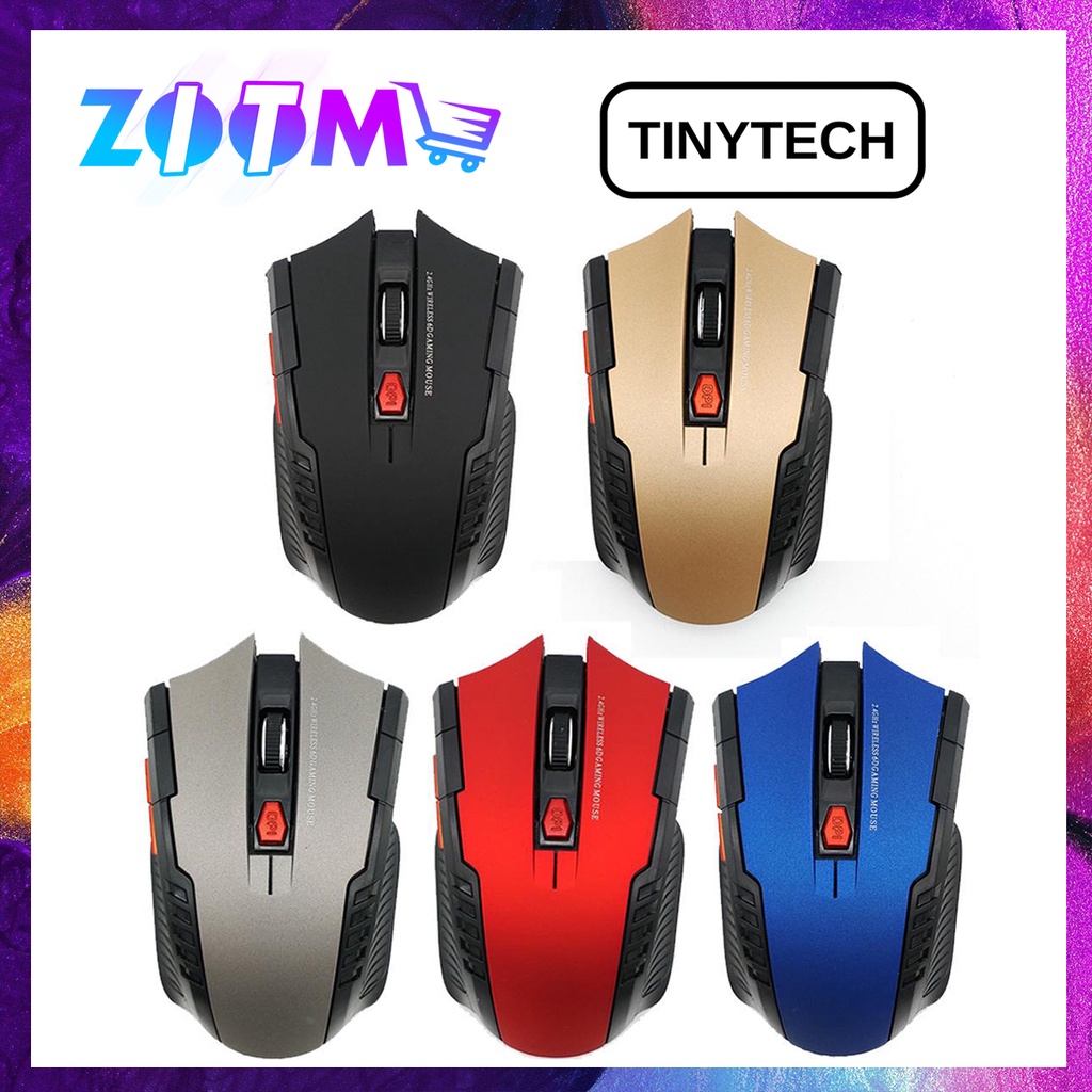TINYTECH 2.4GHZ OPTICAL WIRELESS MOUSE GAMER 2000DPI CORDLESS MICR FOR GAMING COMPUTER PC LAPTOP ...