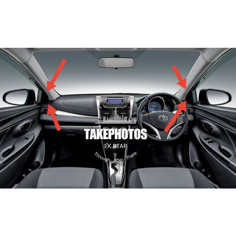 ORIGINAL TOYOTA VIOS NCP150 2013-2017 TWEETER COVER DELTA INNER COVER ...