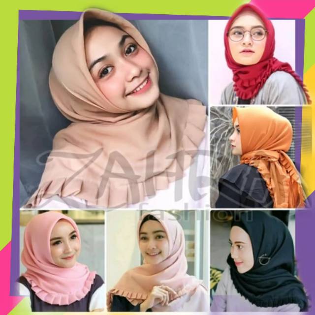 KATUN Premium Cotton Serrated Rectangular HIJAB // Serration ...