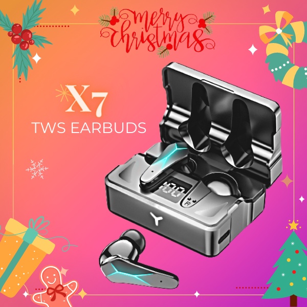 [Ready Stock] X7 TWS Wireless Bluetooth Earphone Noise Reduction In-Ear ...
