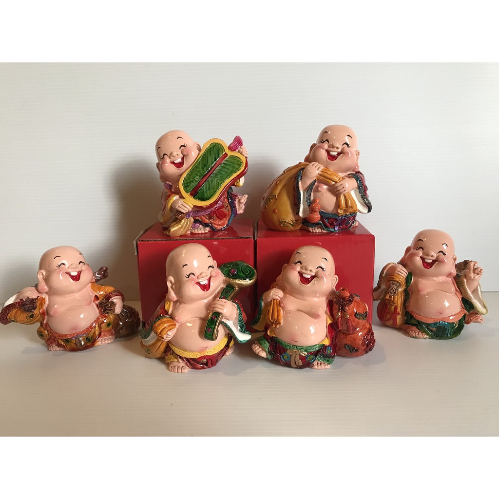 Little Baby Laughing Buddha (小笑佛) Figurine Set | Shopee Malaysia