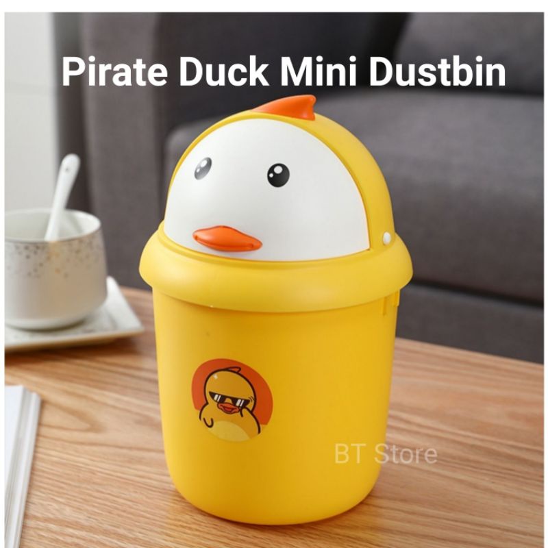 Ready Stock* Pirate Duck Mini Dustbin Car Small Dustbin Table dustbin ...