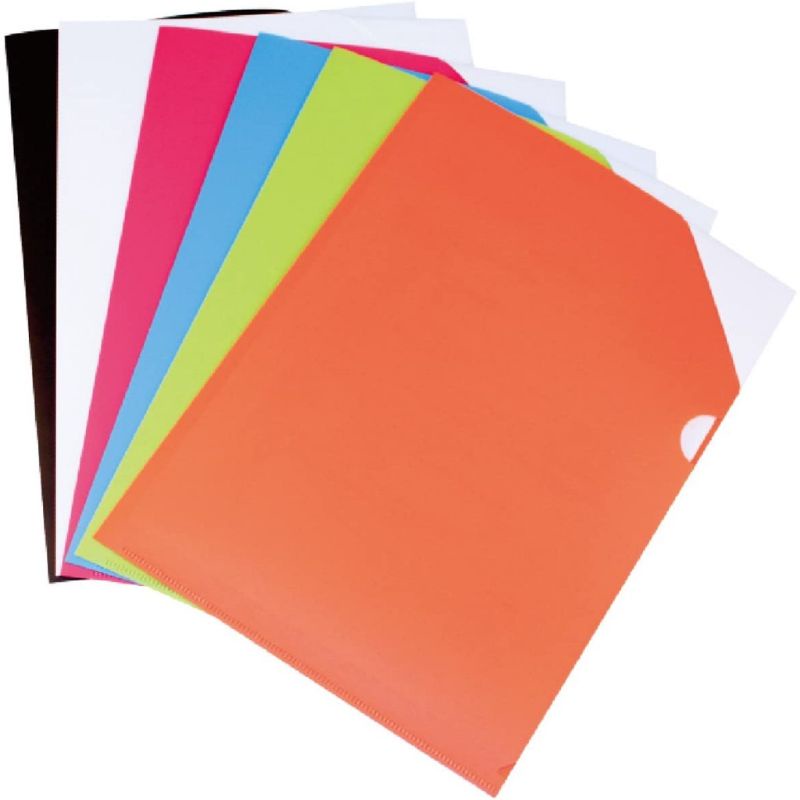 Deli A4 Size Colourful L Shape Document File Holder / Report Cover ...