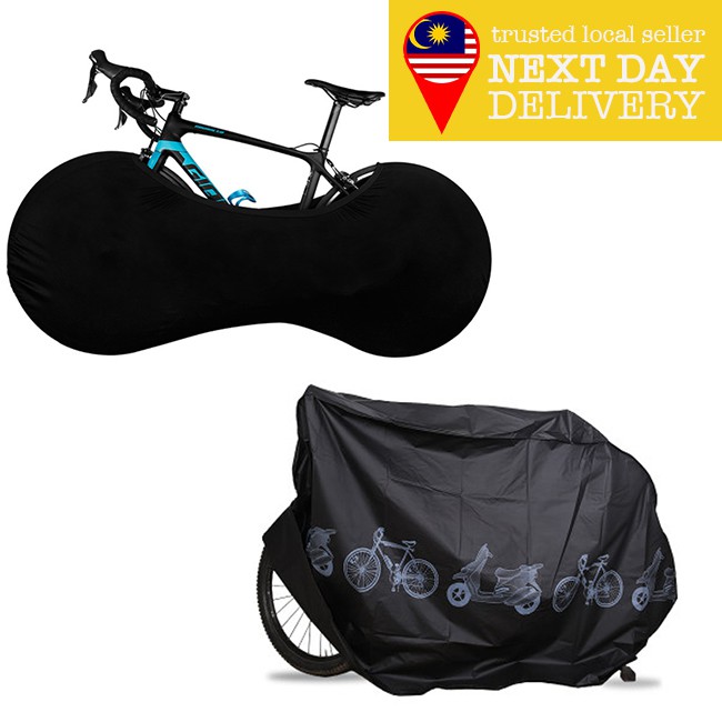 Bicycle Road Bike MTB Basikal Rain Cover Dust Cover Protect Sun UV ...