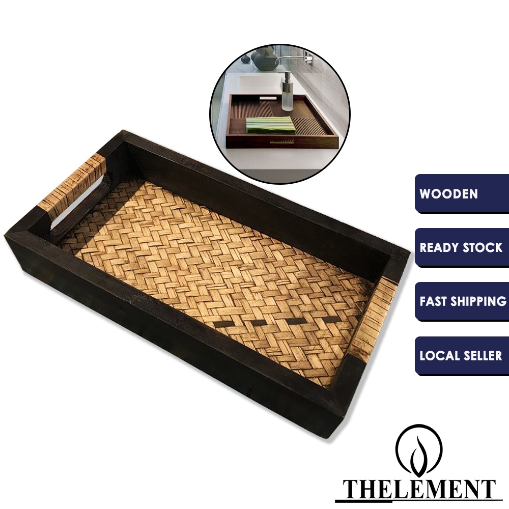 Dulang Hantaran Anyaman Mengkuang Dulang Raya Wooden Tray for Display ...
