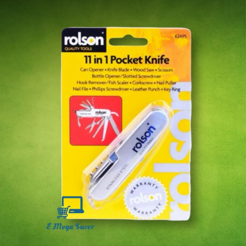 Rolson 11-in-1 Multi Function Pocket Knife | Shopee Malaysia