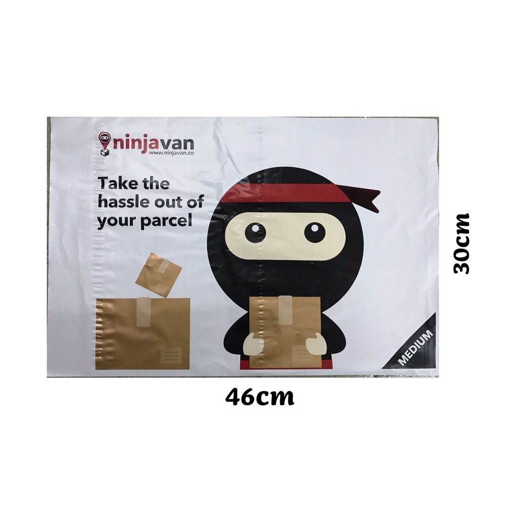 NINJAVAN Shipping Bag Flyer Packing Parcel Packaging Bag Beg Kurier ...
