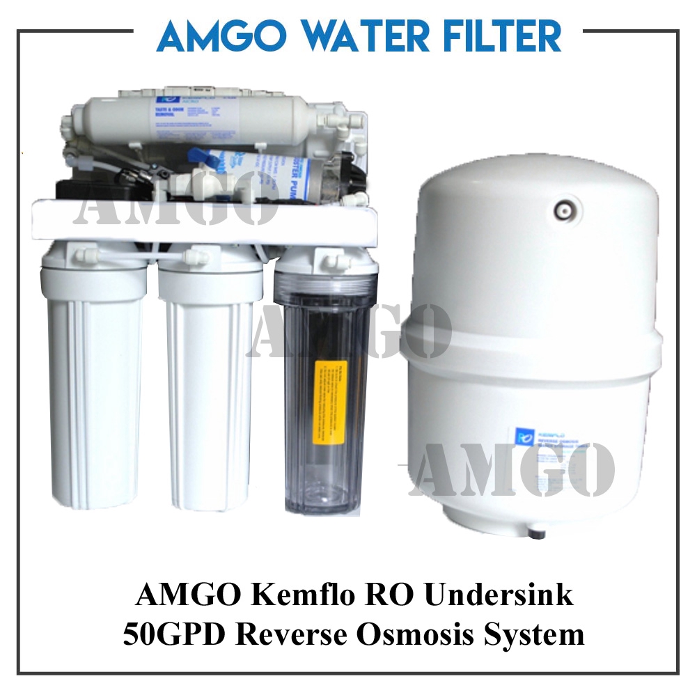 AMGO Kemflo RO Under Sink 50 GPD Reverse Osmosis System | Shopee Malaysia