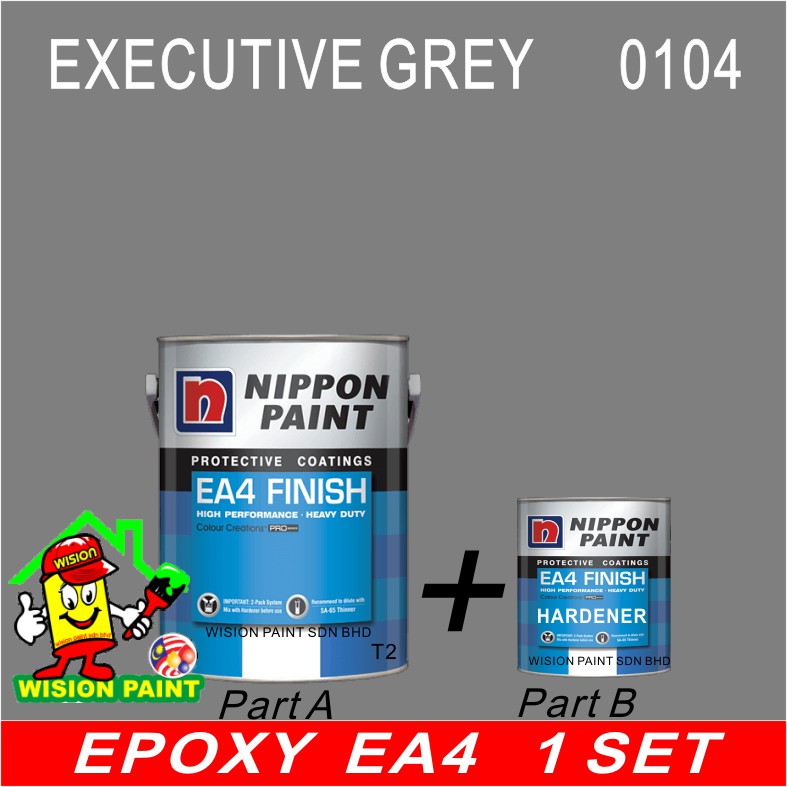 EXECUTIVE GREY 0104 ( 5L ) EA4 FINISH / EA 4 NIPPON PAINT PROTECTIVE ...