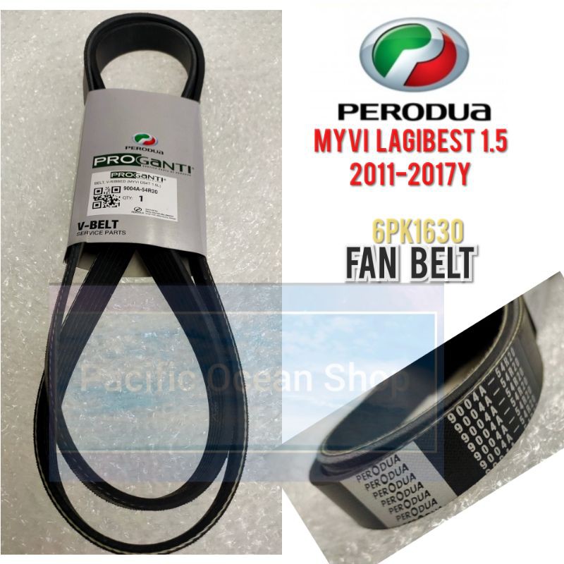PERODUA FAN BELT V-BELT MYVI LAGI BEST D54T 1.5 2010-2017 GENUINE PARTS ...