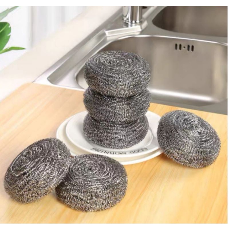 💯Ready Stock💯 40g Stainless Steel Scourer/ Cleaning Scourer/ 钢丝清洁球 ...