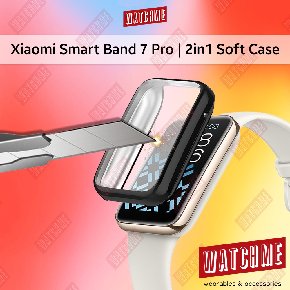 Xiaomi Smart Band 7 Pro (mi band 7 Pro) Protector Case, 2in1 Soft ...