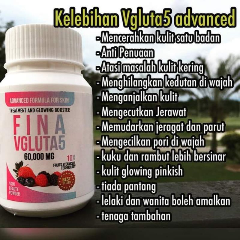 🍇🍓 Vgluta5 Beauty Powder 🍋🍒🍅Kemam-kemam kulit GLOWING & CERAH seluruh ...