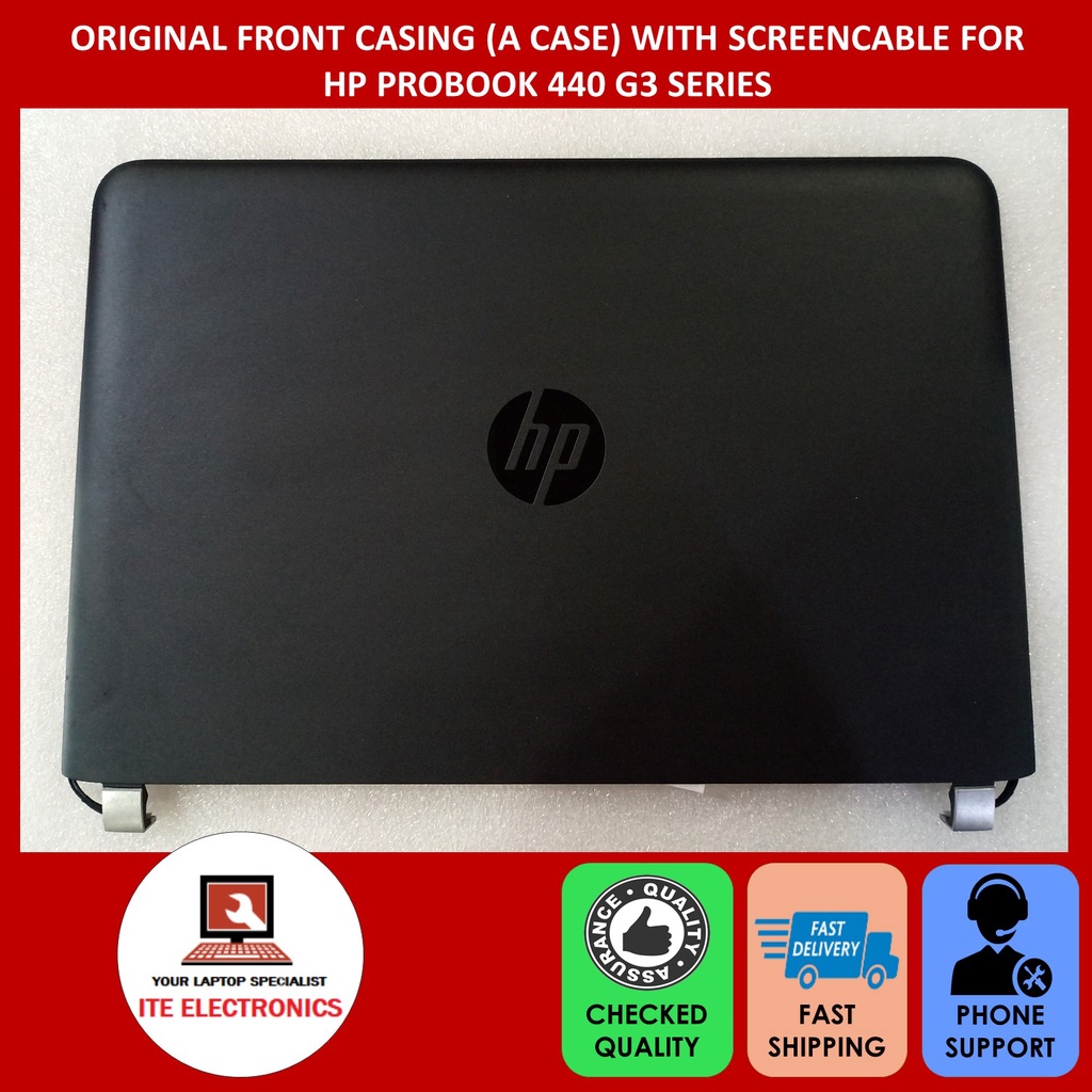 ORIGINAL HP PROBOOK 440 G3 SERIES LCD BACK COVER FRONT CASING A CASE WITH SCREEN CABLE & WIFI ...