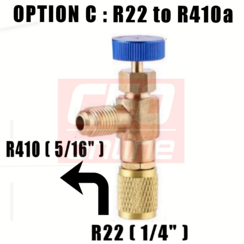 CEO 🇲🇾 Safety Valve Adapter R410a R22 R32 Refrigerant Charging ...