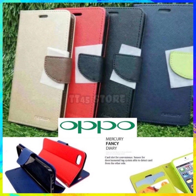 Wallet Flip Cove Oppo A3s A5s A1K A12E A31 A33 A35 A37 A57 A59 A71 A77 ...