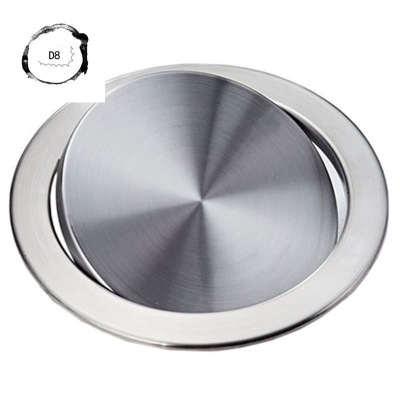 In stock-Stainless Steel Garbage Flap Lid Trash Bin Cover Flush Built ...