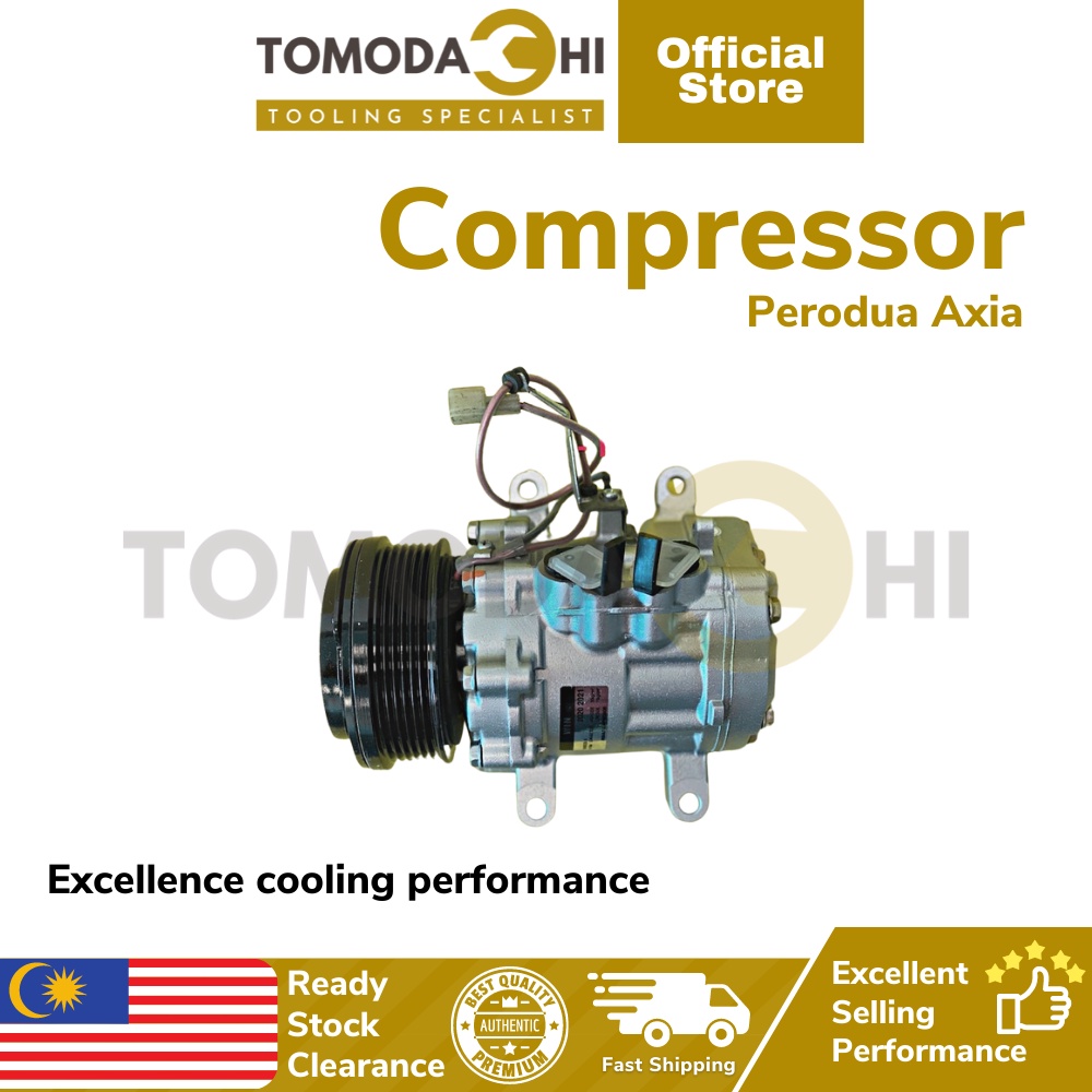 TOMODACHI Car Aircond Compressor Perodua Axia | Compressor Air Cond ...