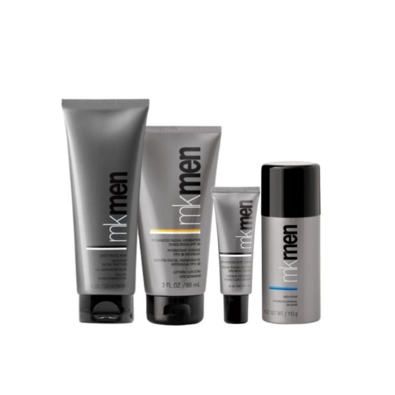 💯original MK MEN SKINCARE SET- cleanser, eye cream, body spray, spf ...