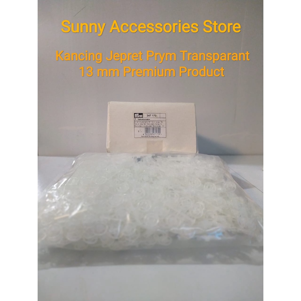 Transparent Prym Snap Buttons 13 mm *Original Product*(1 Box=1000 Set ...